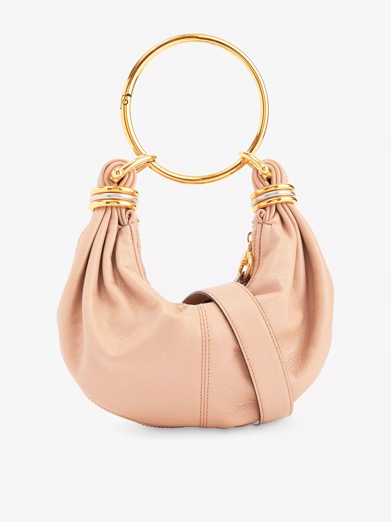 CHLOE Bracelet Hobo Mini Leather Top-Handle-Bag Woodrose | 蔻依 迷你手袋 (粉色 ...